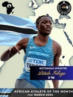 Botswana’s Letsile Tebogo Named African Athlete Of The Month | NewsGhana